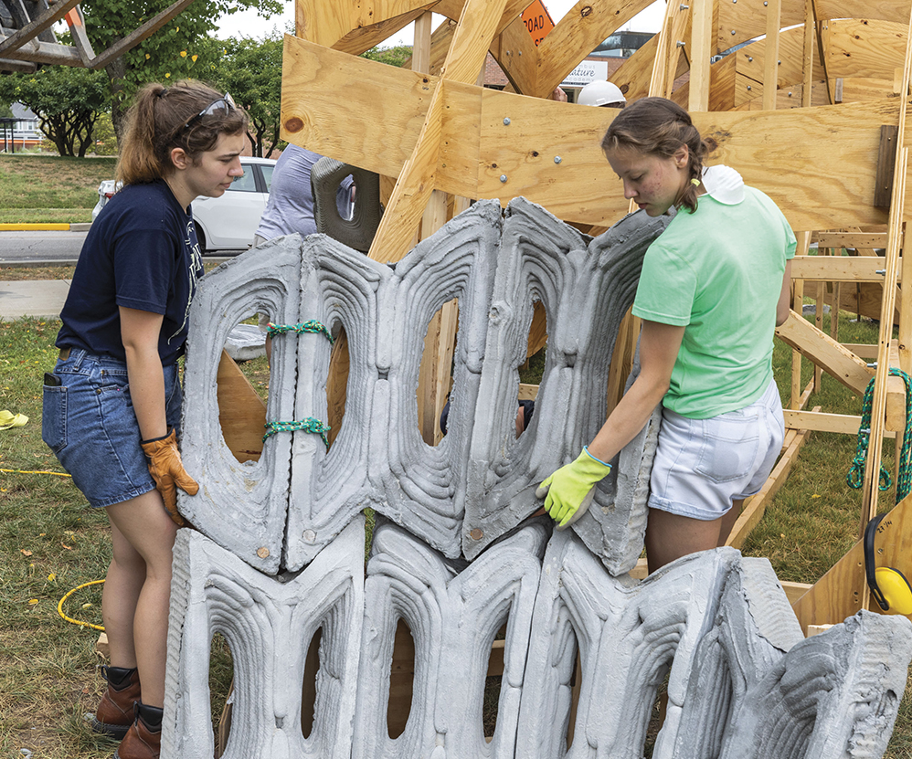 CAP Fellow’s Experiment in Concrete Debuts at Architectural Mecca