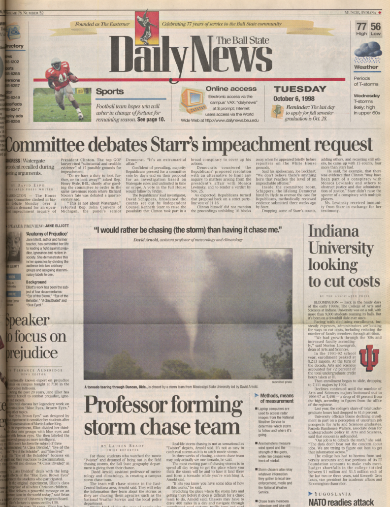 Now in Alaska, ”Doc” Arnold Recalls His Storm Chasing Days