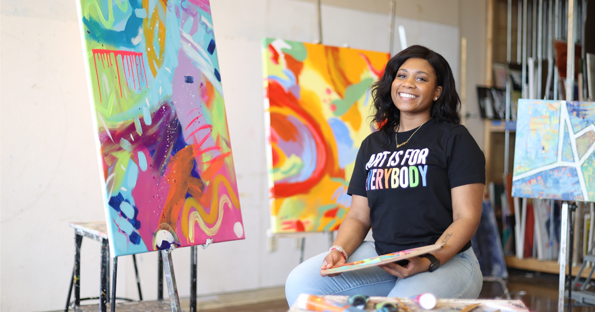 Alumna Artist Celebrates Football, Muncie - Ball State Magazine